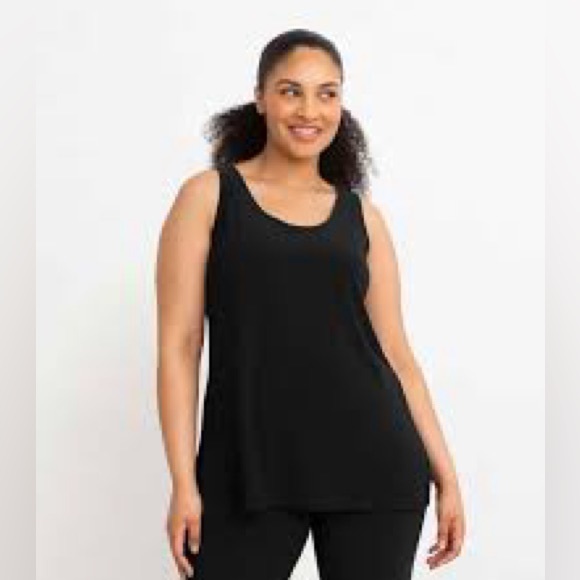 Sympli | Tops | Nwt Sympli Womens Sleeveless Go To Tank Relax Black ...